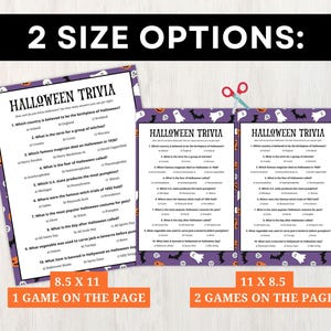 Halloween Trivia Game Bundle for Adults, Teens, and Kids, 7 Printable ...