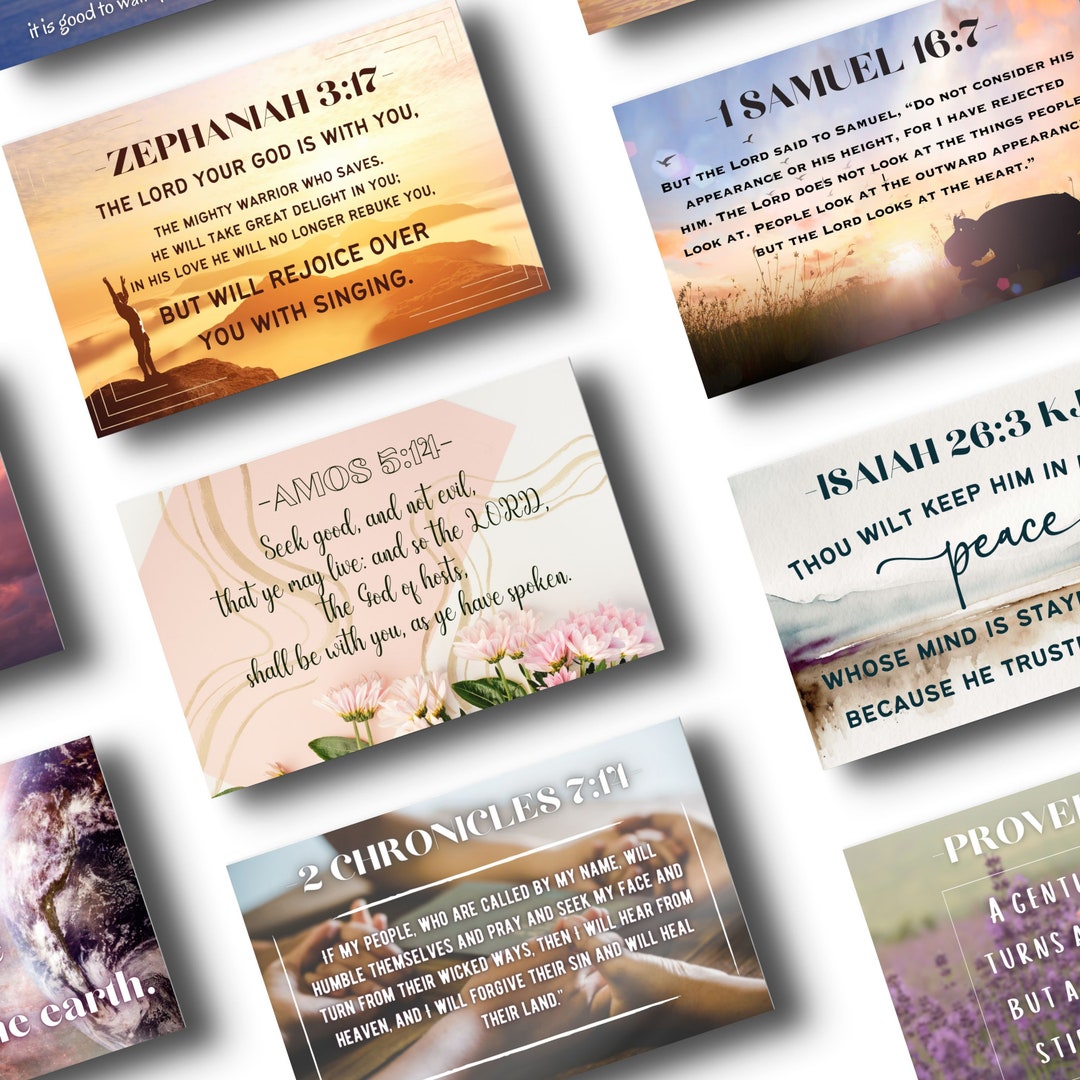 Old Testament Scripture Quotes, Bible Verse Printable Note Cards ...