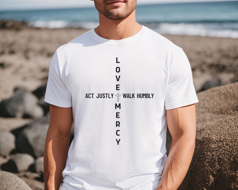 Cross Shirt for Men, Christian Gift, Religious Tshirt, Bible Verse ...