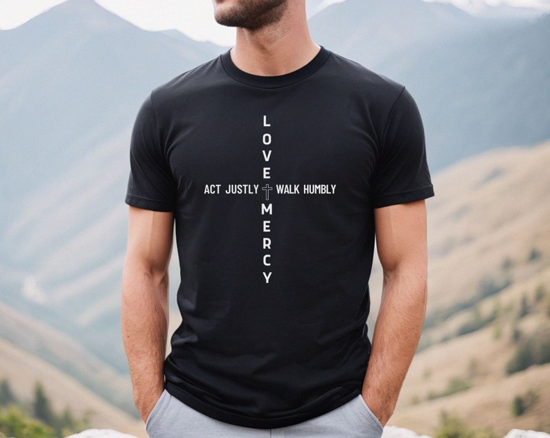 Cross Shirt for Men, Christian Gift, Religious Tshirt, Bible Verse ...