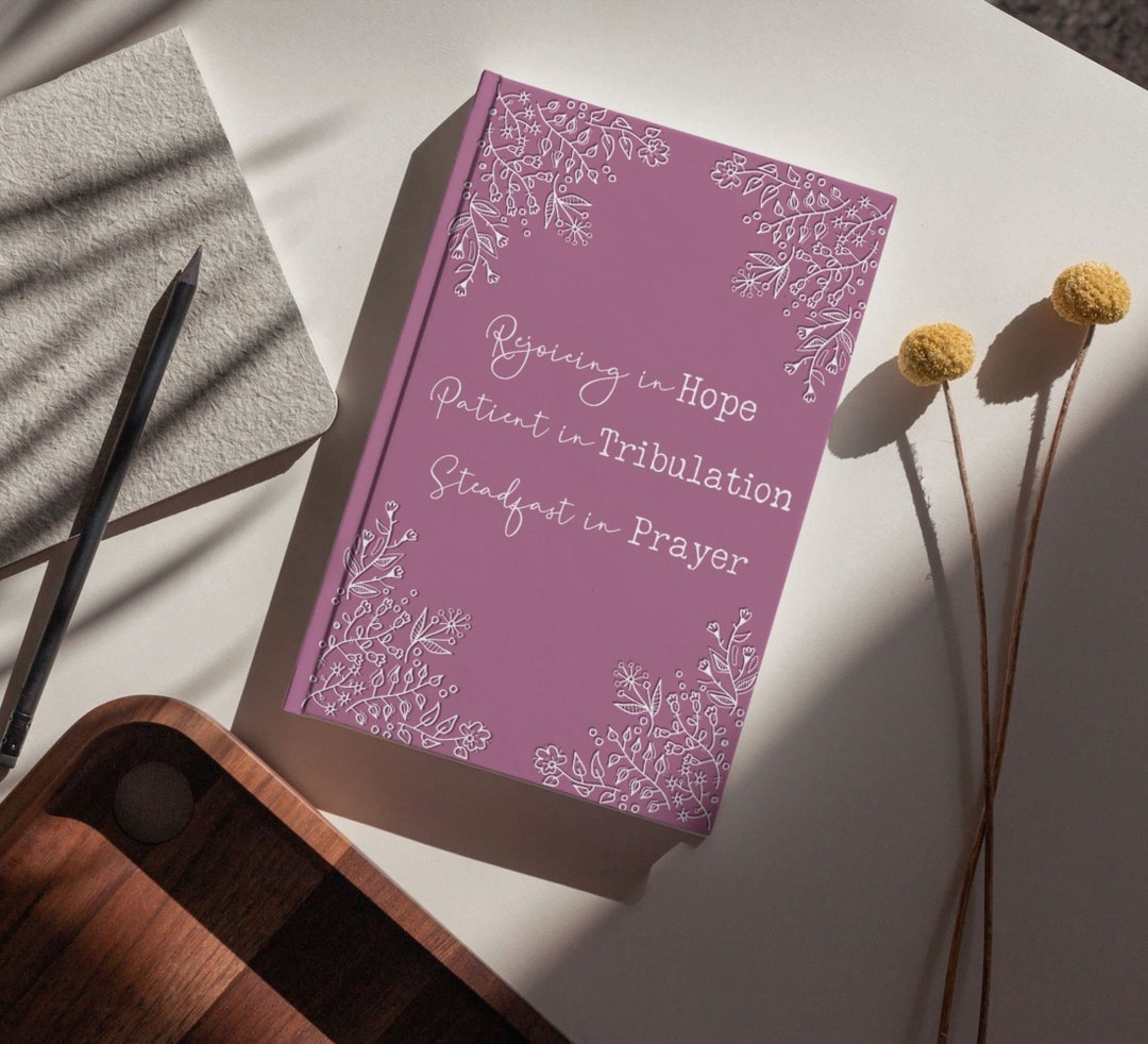 Pastel Floral Scripture Prayer Journal for Women, Christian Bible Verse ...