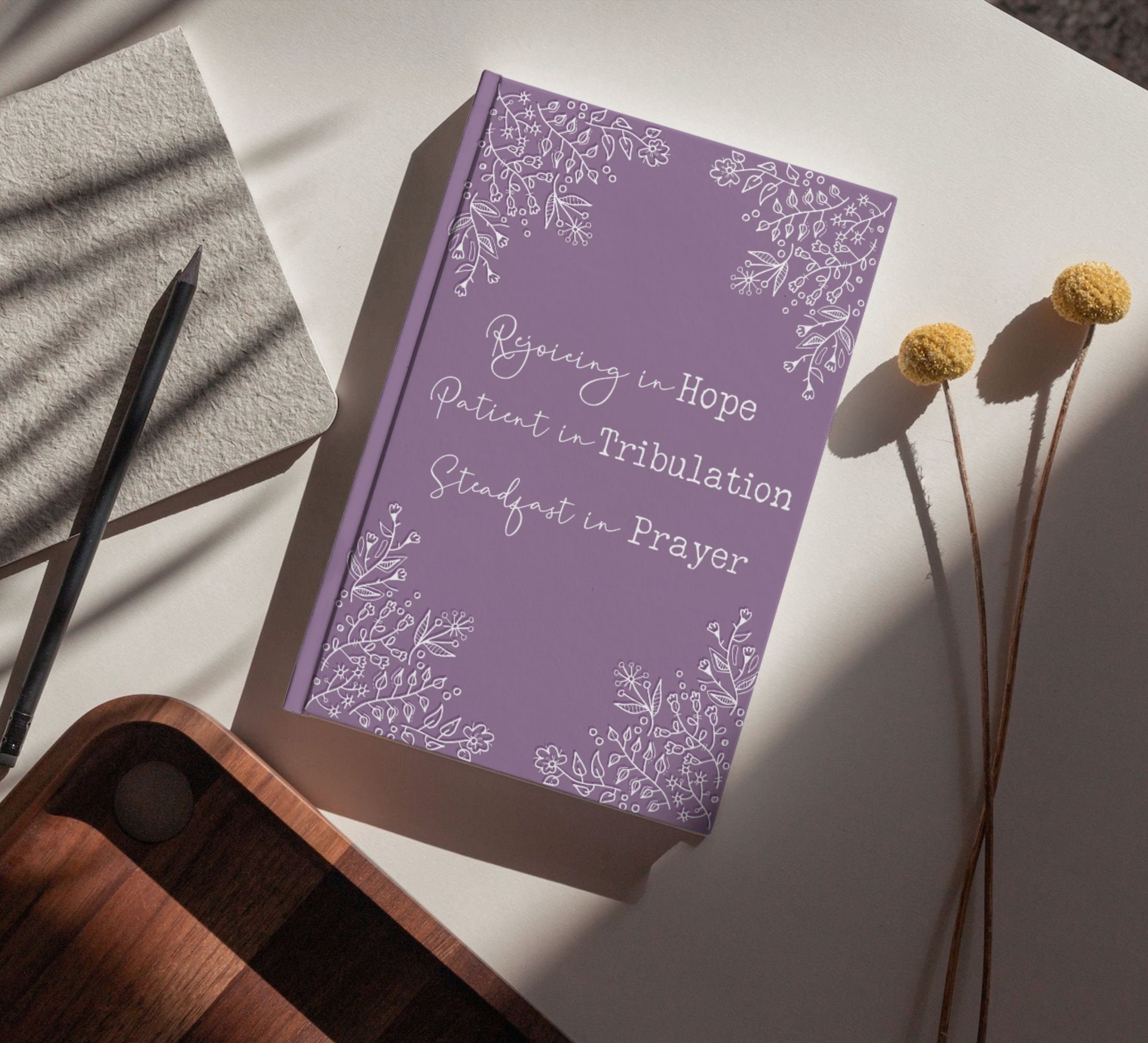 Pastel Floral Scripture Prayer Journal for Women, Christian Bible Verse ...