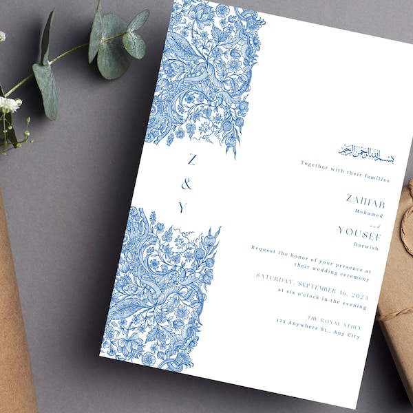 Persian Wedding Invitation - Etsy