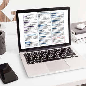 Machine Learning Mathematics Cheat Sheet ML Math Learn Vectors Matrices for Machine Learning ...