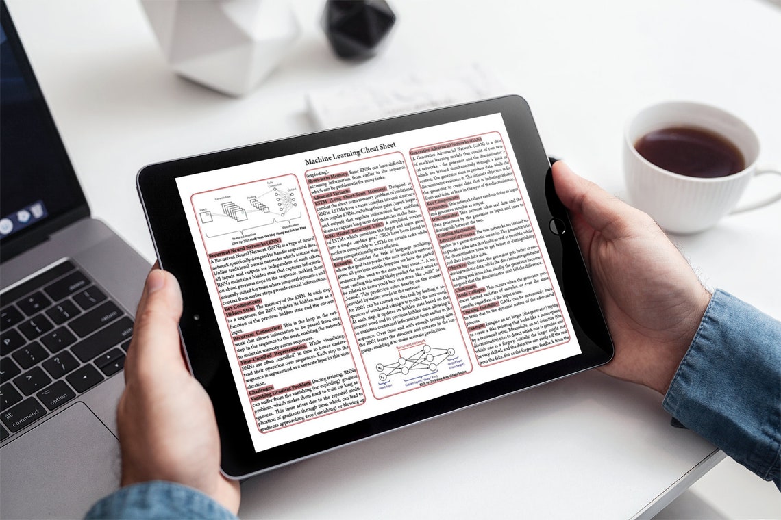 Machine Learning Cheat Sheet: Algorithms, Neural Networks (PDF Download ...