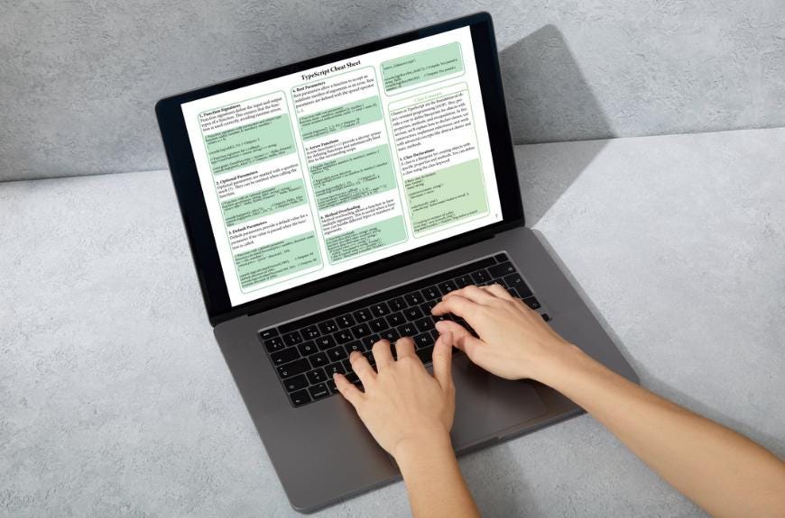 Typescript Cheat Sheet For Beginners Learn Typescript Basics Key Features Typescript Advanced