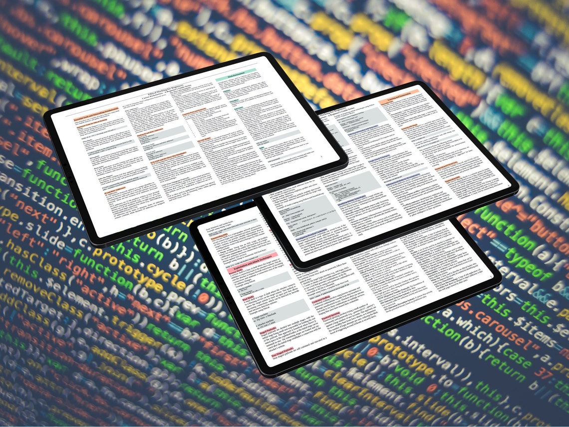 Ethical Hacking Cheat Sheet Programming Penetration Testing Handbook Learn Python Code