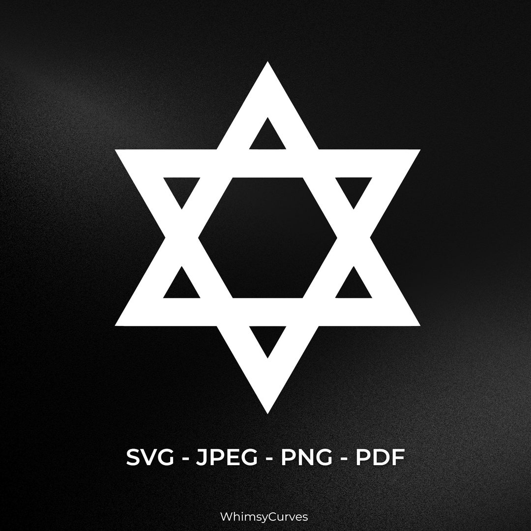 Star of David in Vector (svg, Pdf, Jpeg, Png - Instant Digital Download ...