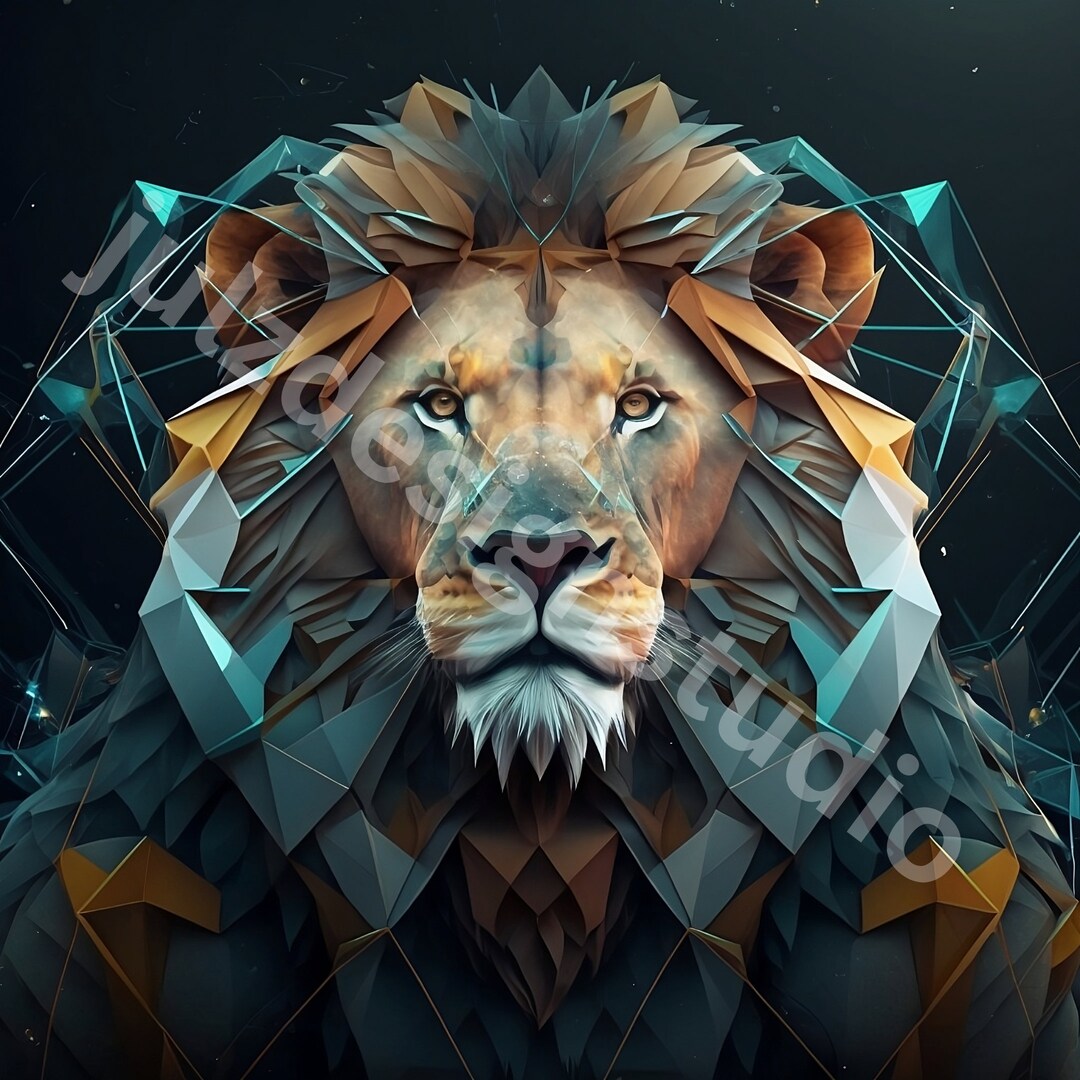 Zodiac - Leo - V2 - Geometric Zodiac Image - Handy Background Image ...
