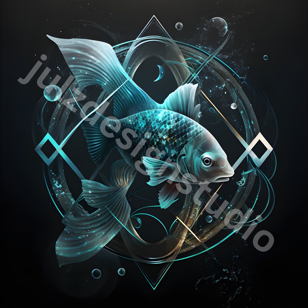 Zodiac - Pisces - Geometric Zodiac Image - Handy Background Image ...