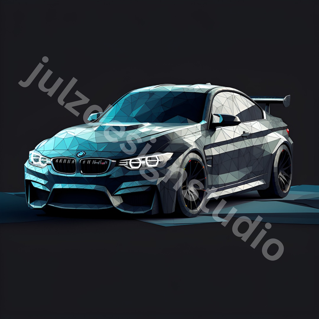 BMW M3 - Geometric Merge - BMW Digital Print - 4K - Etsy