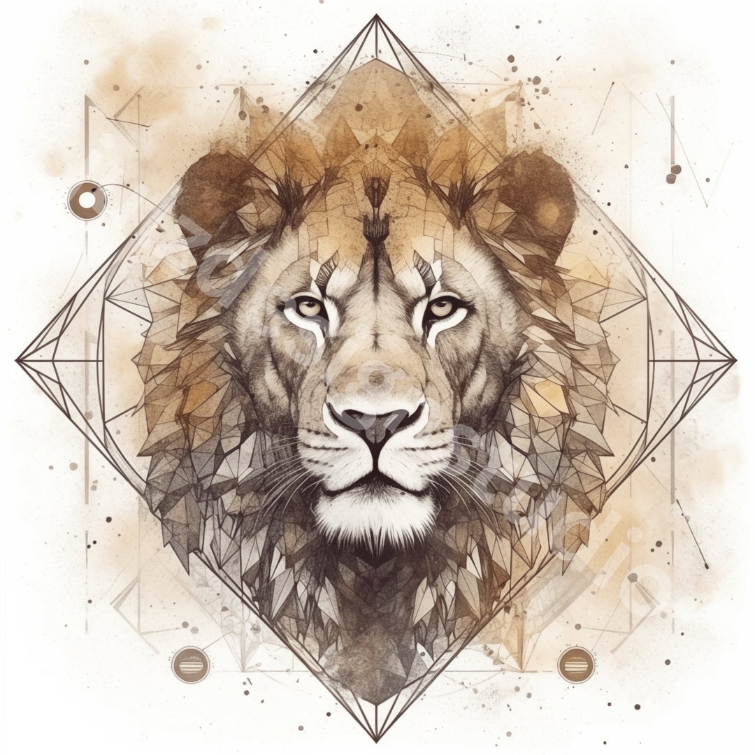 Zodiac Sign - Leo (V4) - Geometric Zodiac Image - Mobile Background ...