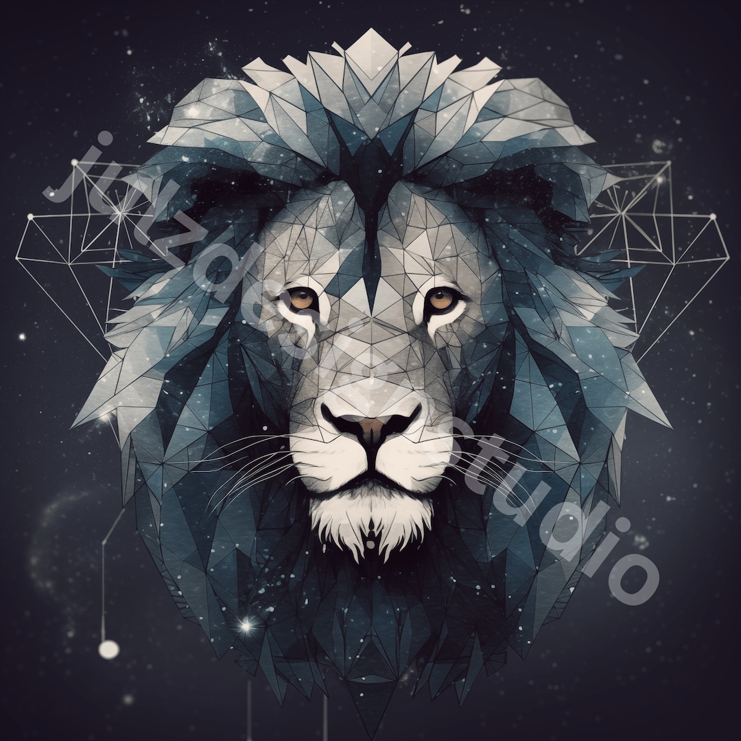 Zodiac Sign - Leo (V2) - Geometric Zodiac Image - Mobile Background ...