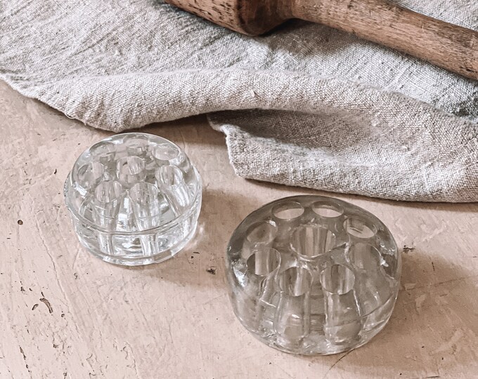 Pair of Glass Flower Frogs | Floral Arrangements | Flower Arranging ...