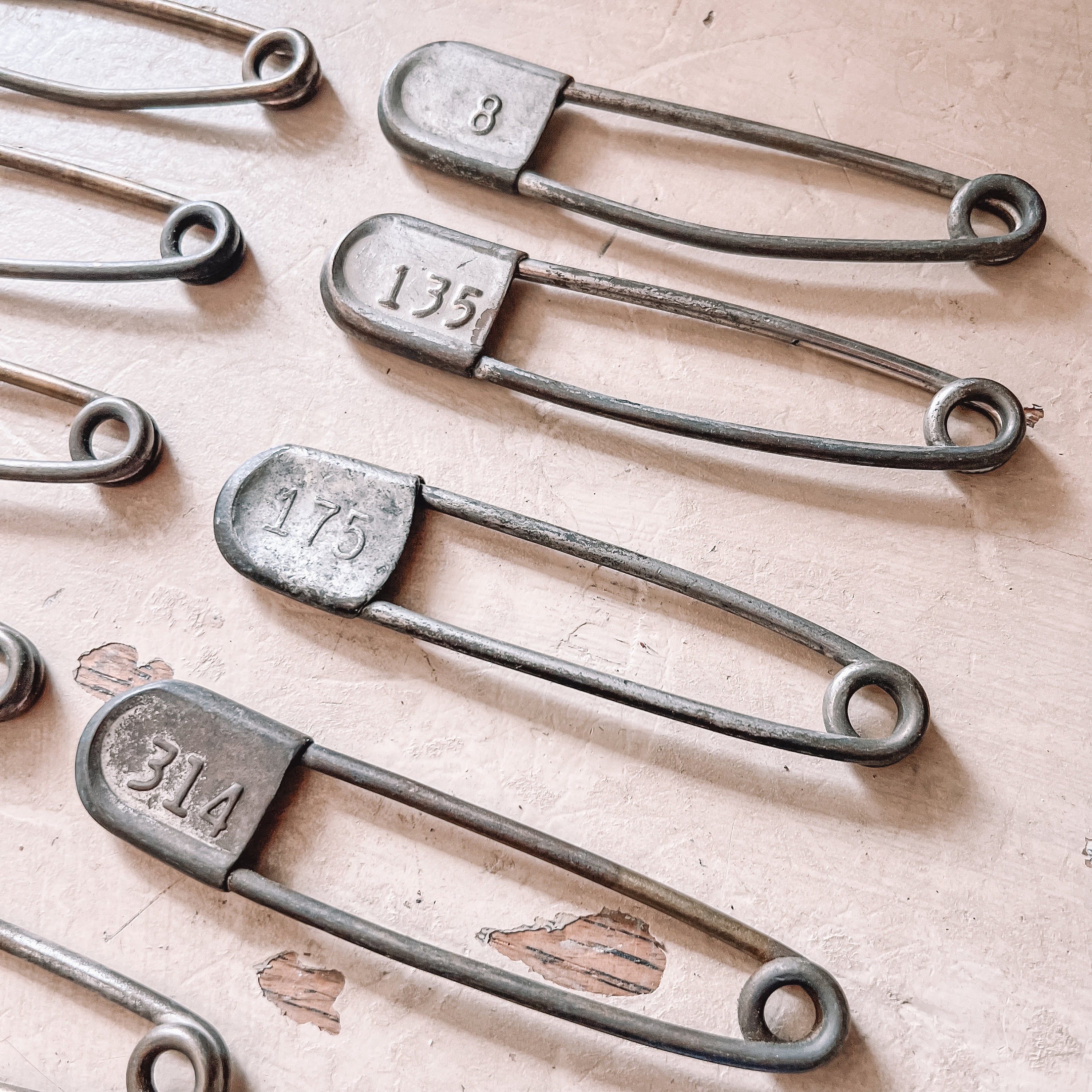 Vintage, Metal Oversized Horse Blanket Pins, Large Safety Pins ...