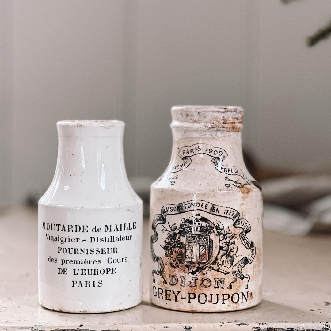 CHOICE Antique Mustard Jars | French Mustard Jars | Moutarde De Maille ...
