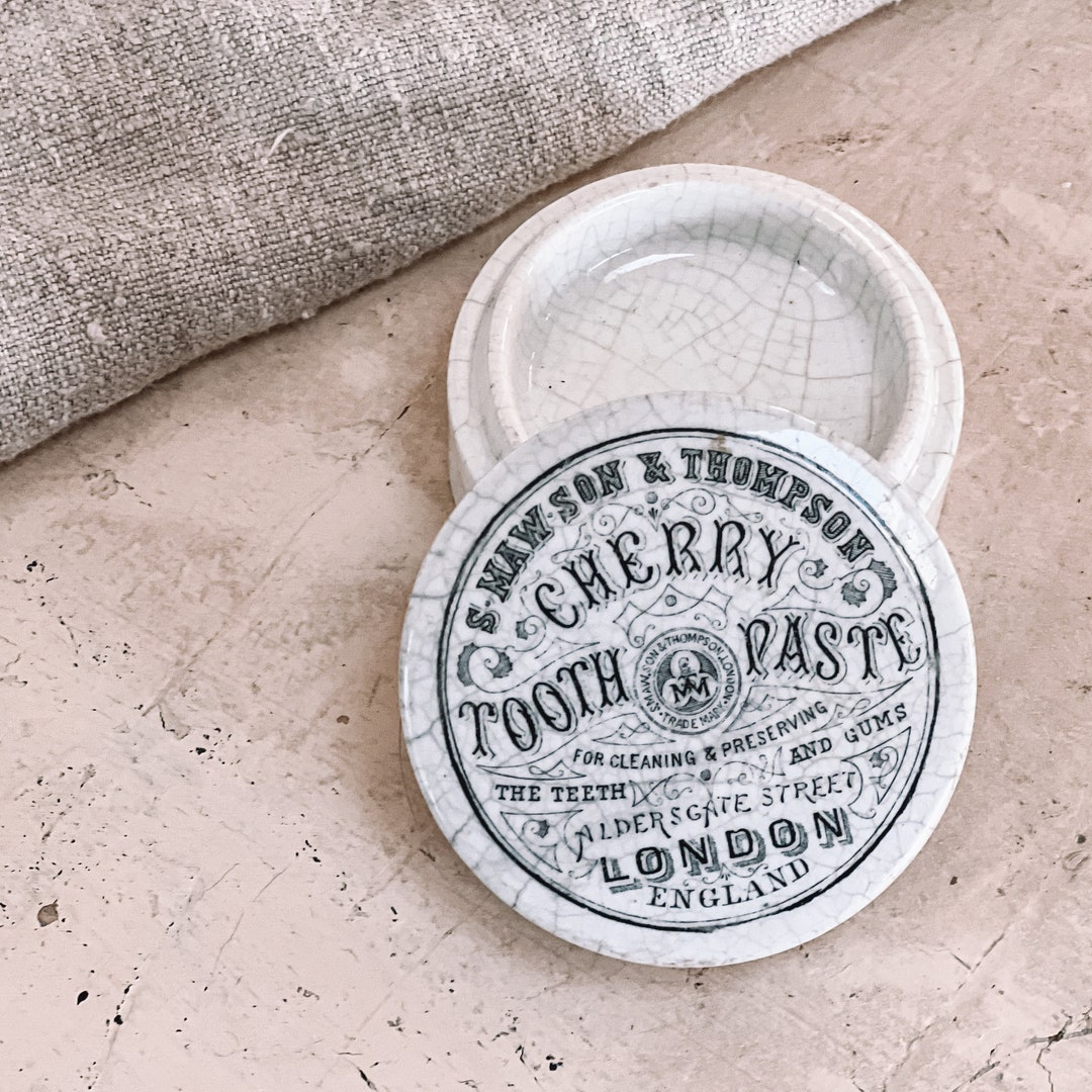 S. Maw Son & Thompson Cherry Tooth Paste Jar, London England, Antique ...