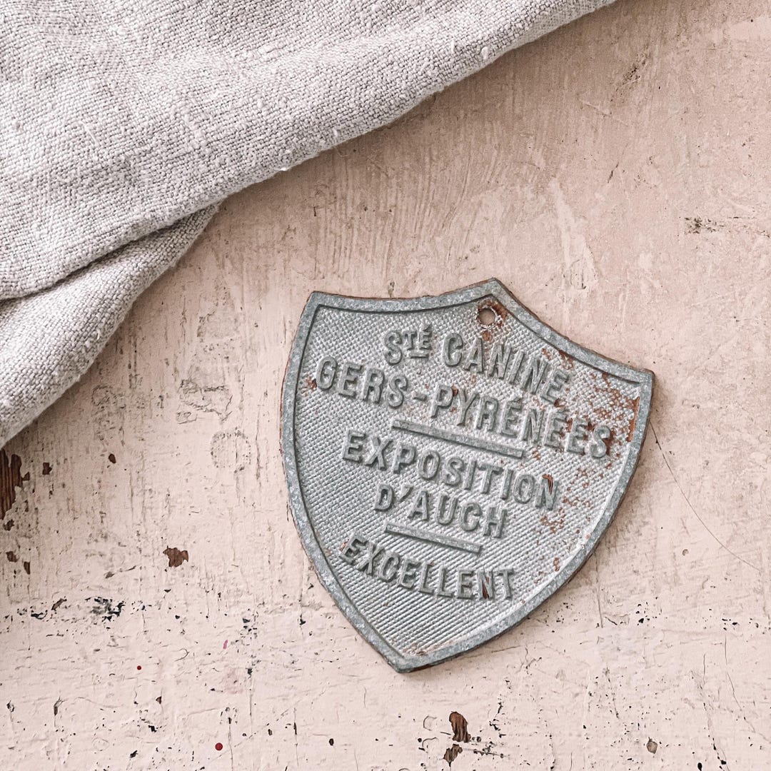 French Metal Plaque: Ste Canine Gers-pyreneees Exposition D'auch ...