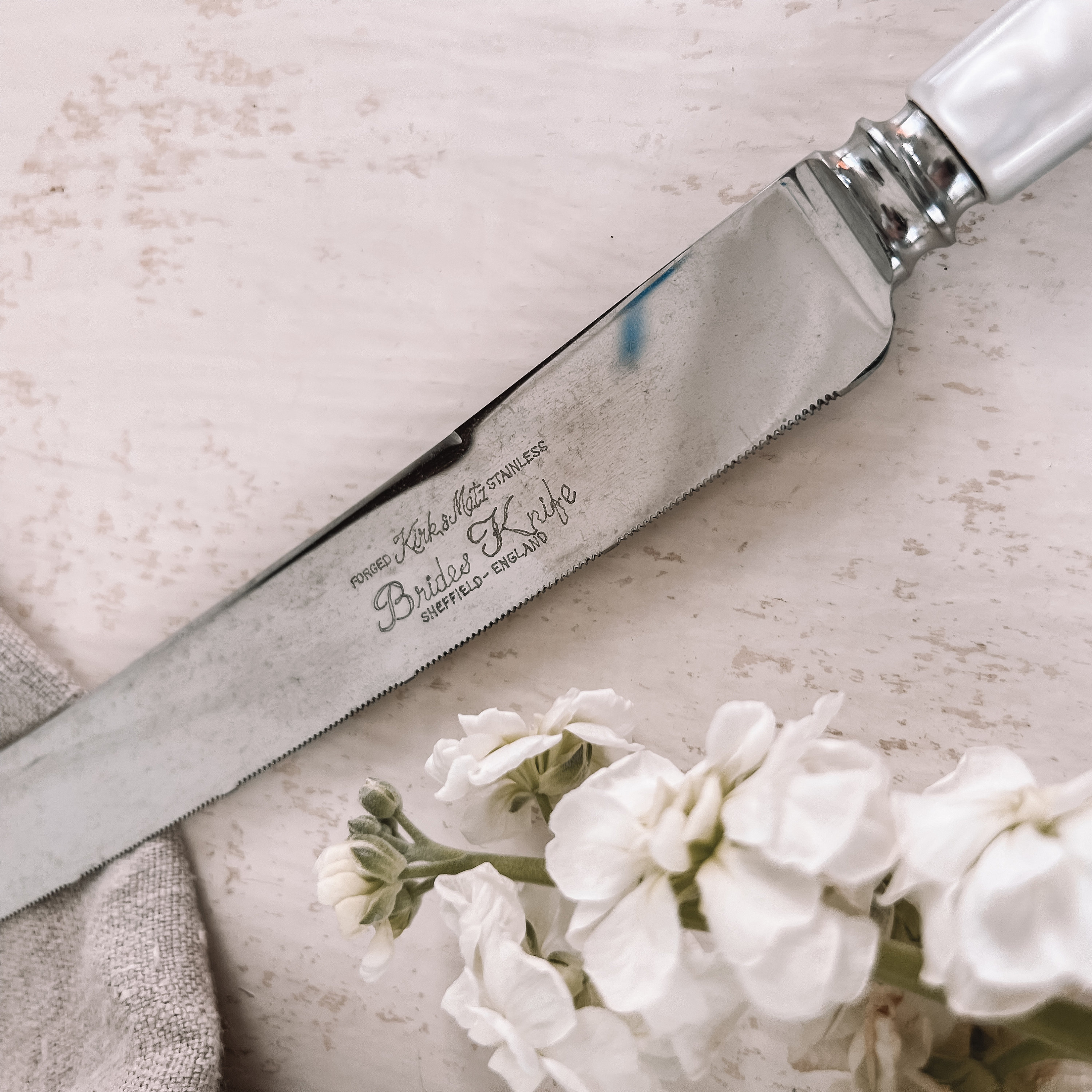 Wedding Cake Knife Vintage Brides Knife Wedding Gift Kirk & Matz ...