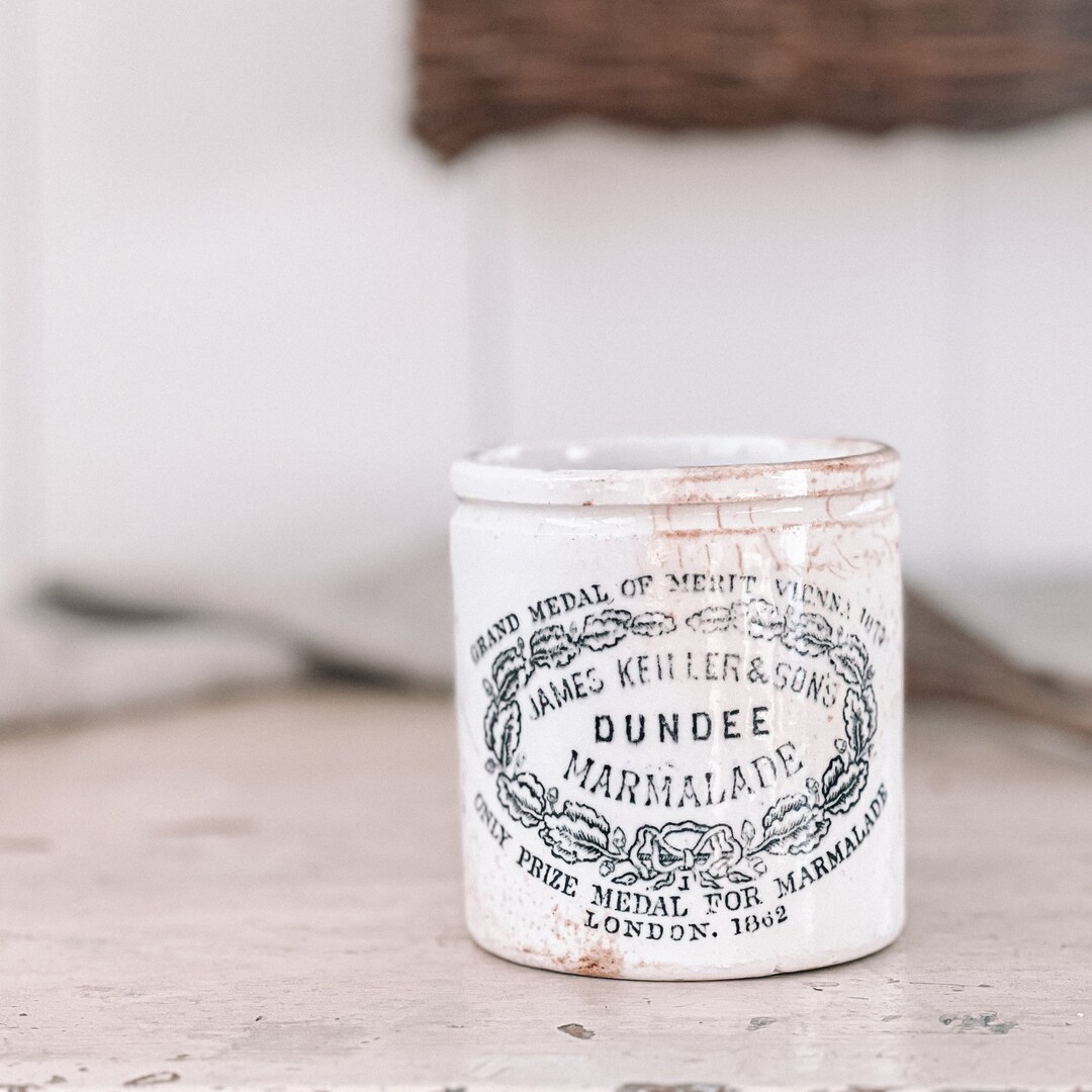 Keiller Dundee Marmalade Jar Chubby Ironstone Jar Antique English ...