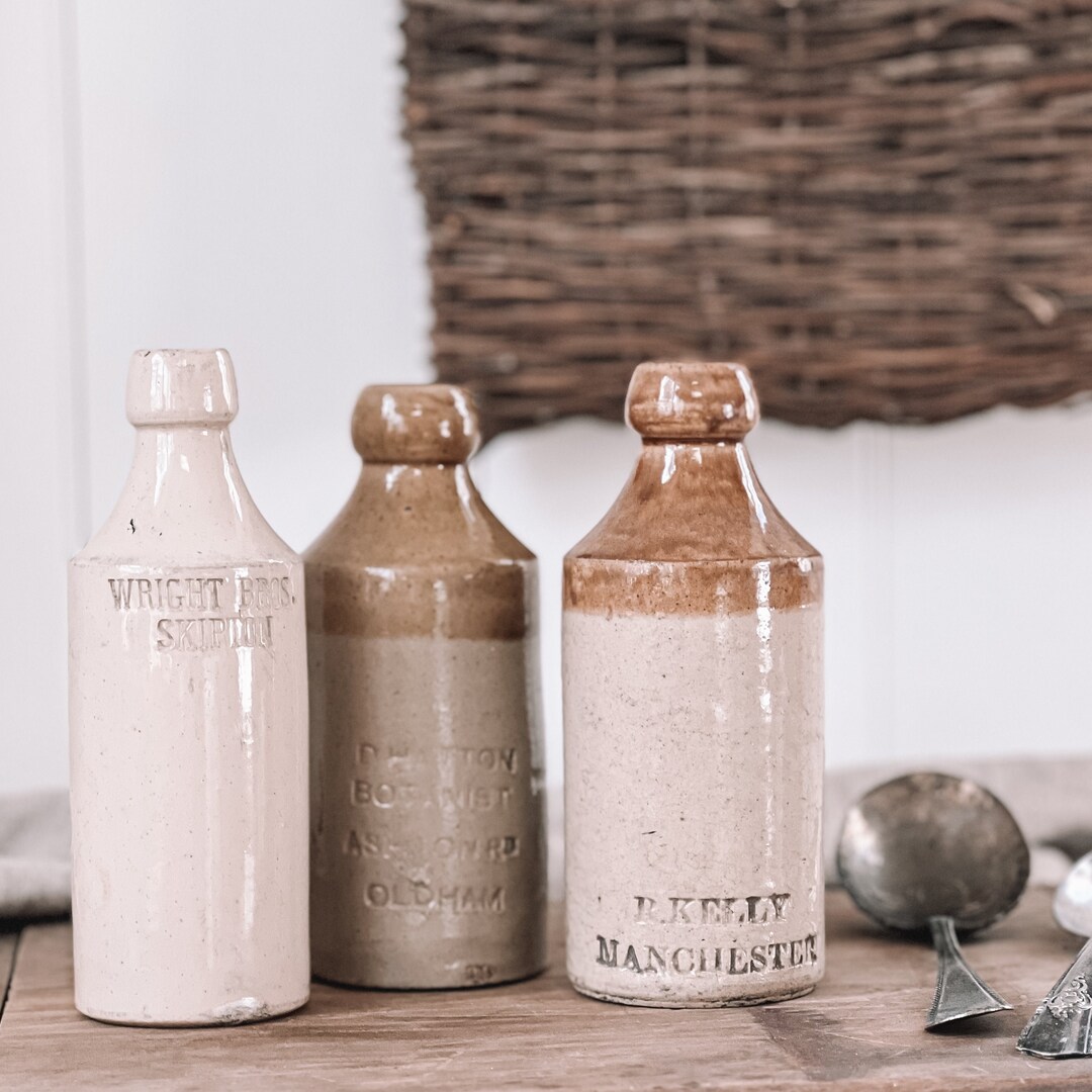 YOUR CHOICE Antique English Stoneware Ginger Beer Bottle, Old English ...