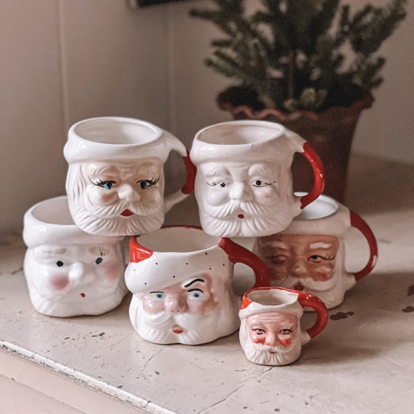 Ceramic Santa - Etsy