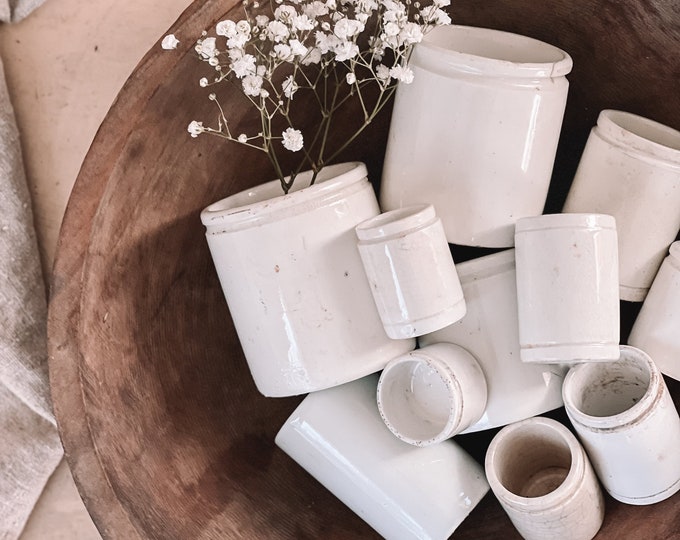 Set of 2 Antique Ironstone Maling Jars | Pair English Ironstone Jam ...