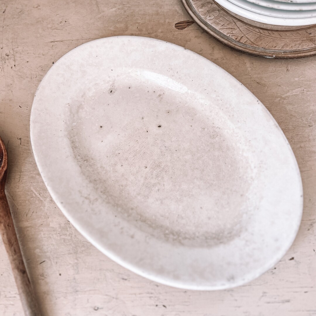 Stained and Crazed Ironstone Platter Antique Ironstone Serveware ...