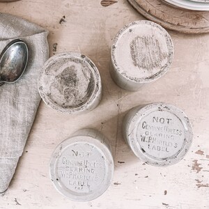 Antique, English Stoneware Ribbed Marmalade Jars, Stoneware Jam Pots ...