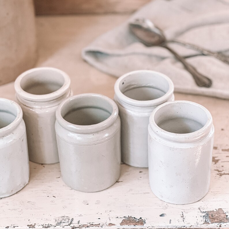 Antique English Stoneware Jam Pot, Victorian Farmhouse Decor - Etsy