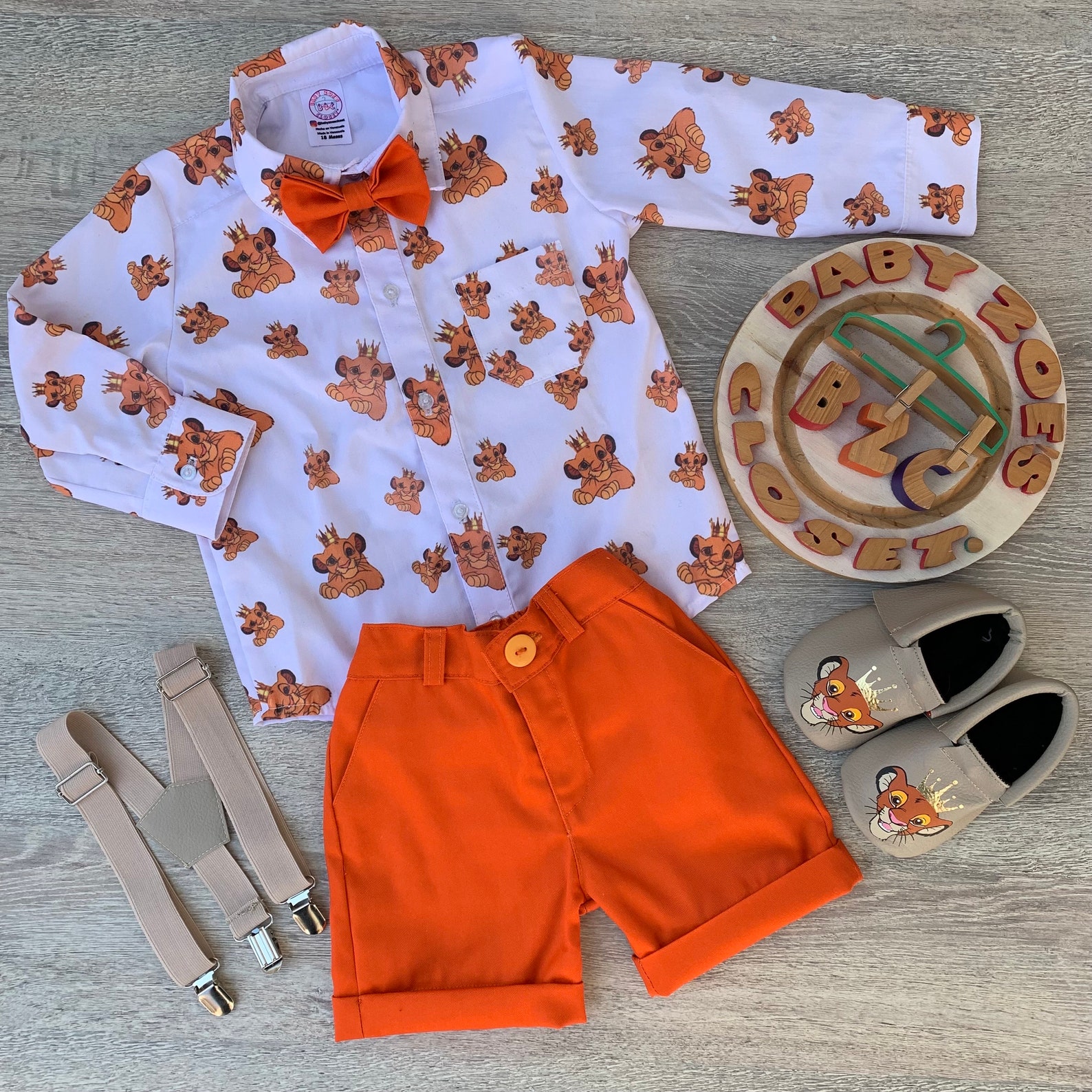 Traje Personalizado Del Rey León / Camisa Personalizada Simba / Traje ...