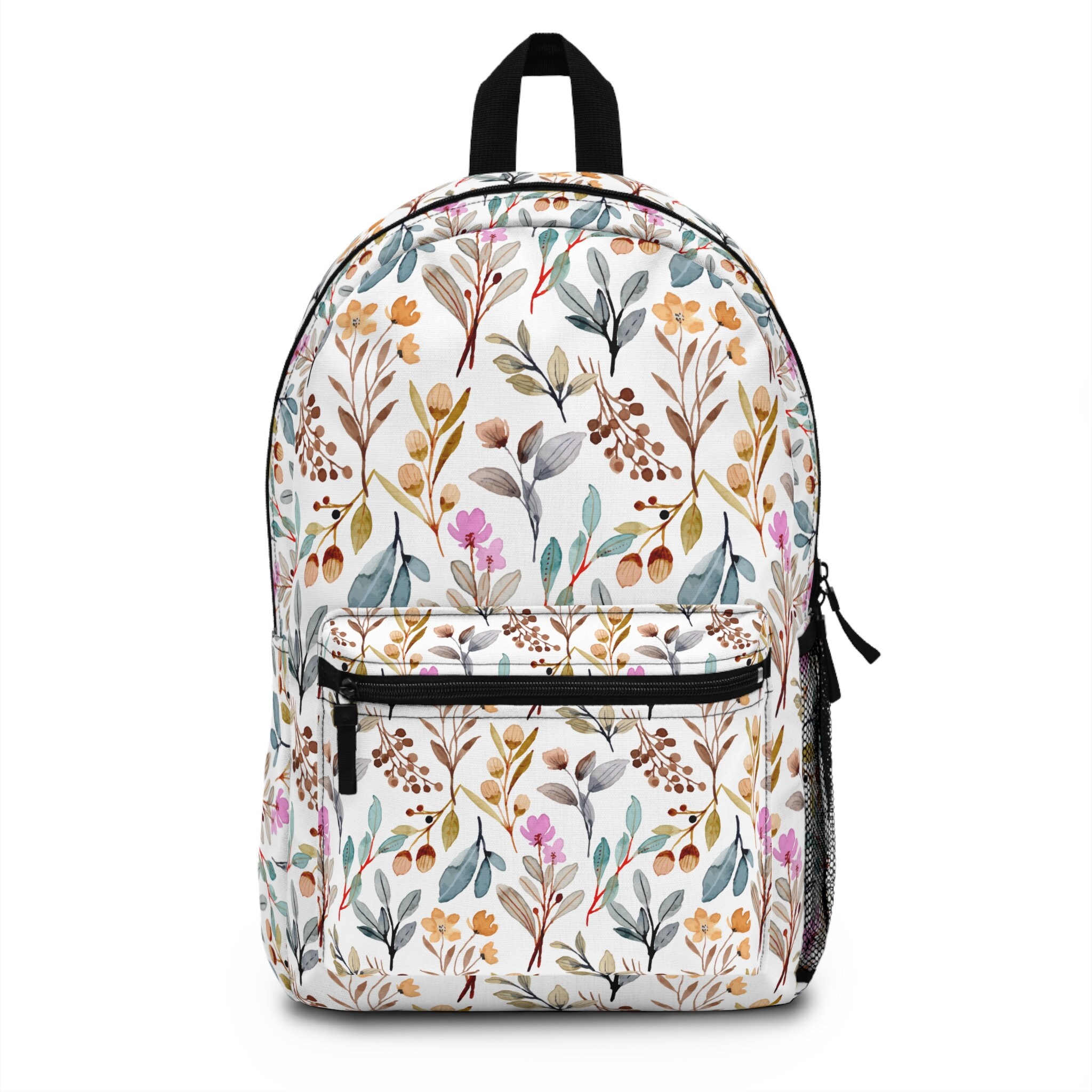 Gift for Her Floral Design Backpack Wildflowers Laptop - Etsy