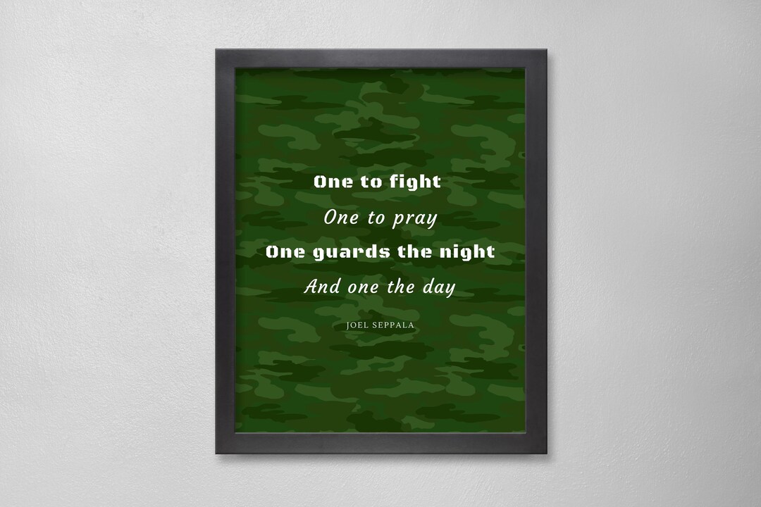 Instant Download | Printable Artwork | Military Family One to Fight ...