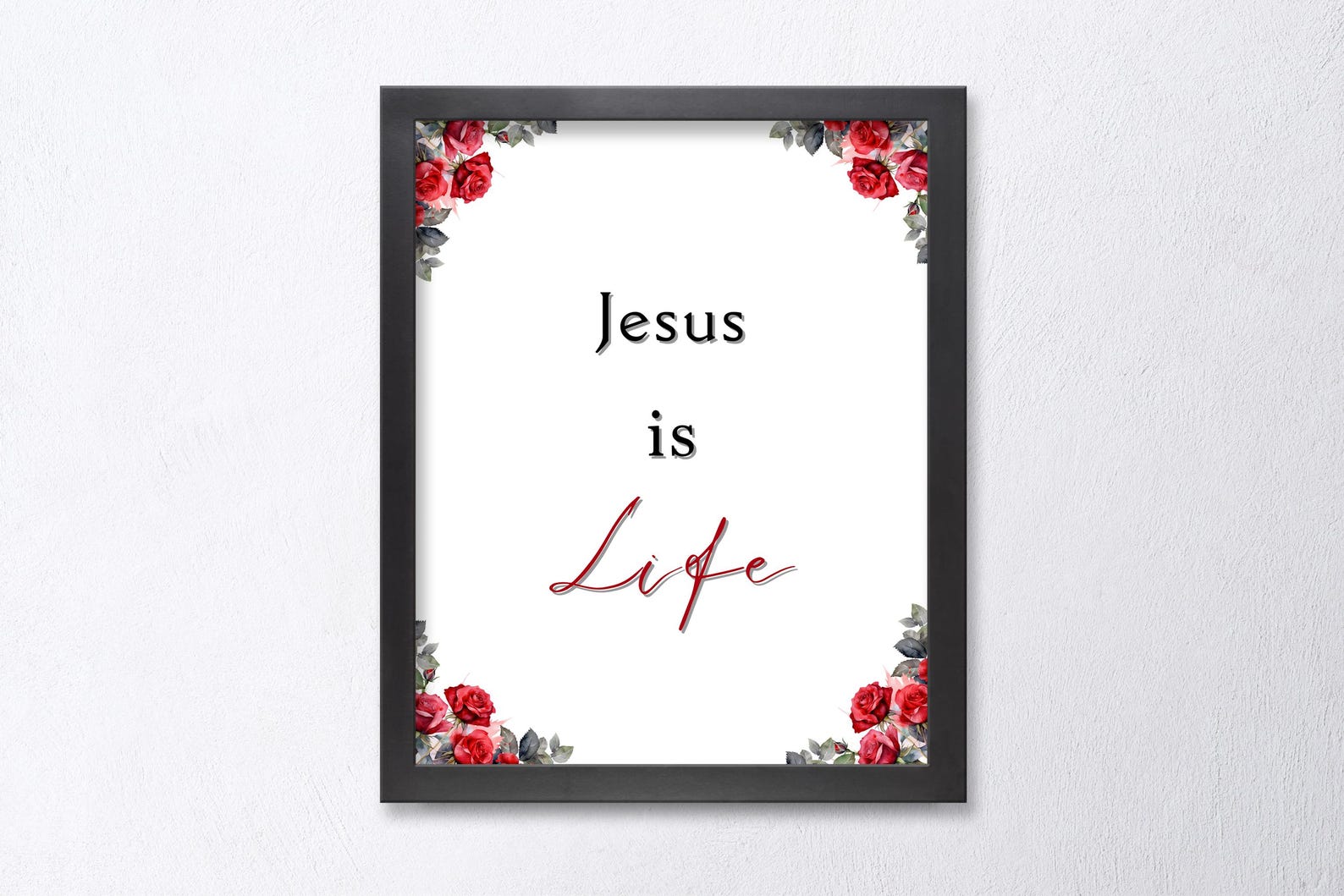 Instant Download | Printable Artwork | Jesus is Life | 5x7 | 8x10 - Etsy