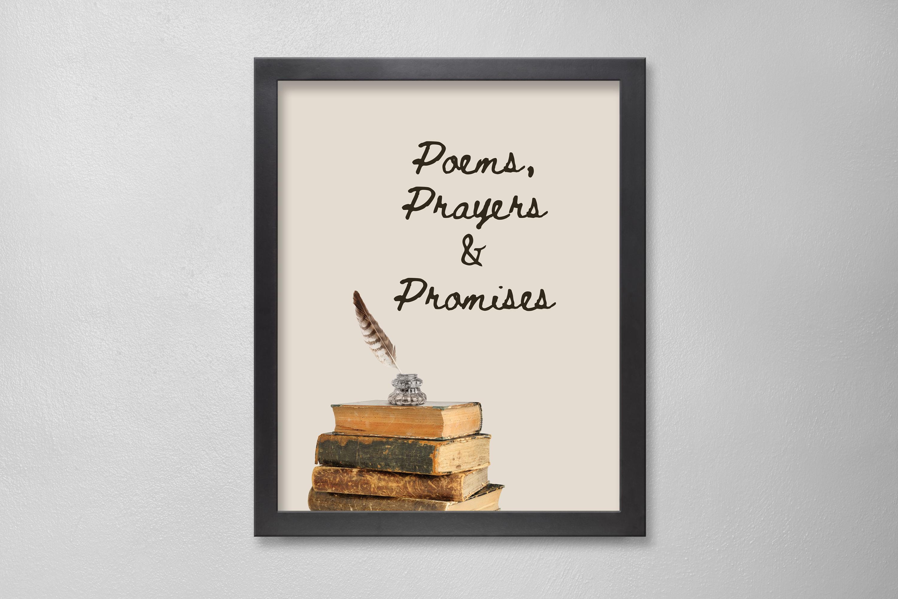 Instant Download Printable Artwork Poems Prayers and Promises Books 5x7 ...