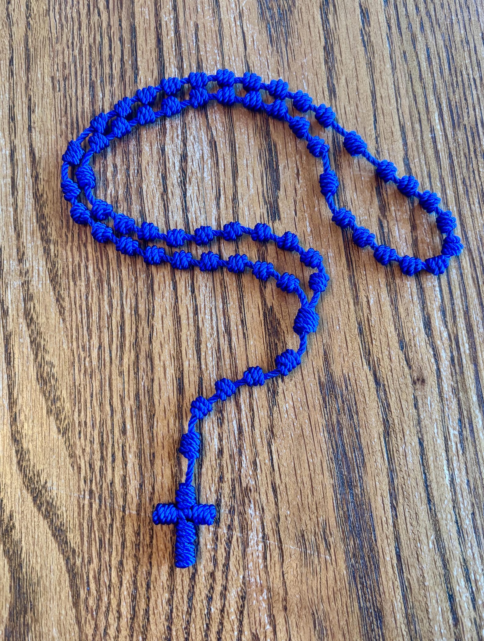 Handmade Knotted Twine Cord Rosary | Gift for First Reconciliation ...