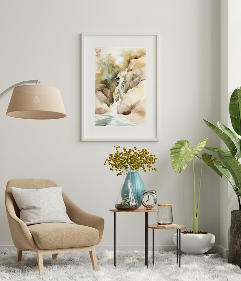 Wall Art, Abstract Wall Art, Printable Wall Art, Watercolour Print ...