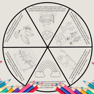 Noah's Ark Craft Wheel in Spanish: Printable Bible Story (PDF) - Etsy
