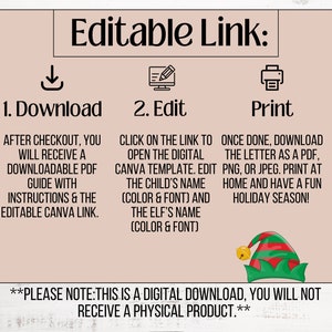 Editable Elf Arrival Letter Bundle, Friendly Elf Welcome Note, Elf ...