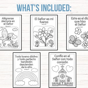 Sunday School Coloring Pages in Spanish, Preschool Bible Verses En ...