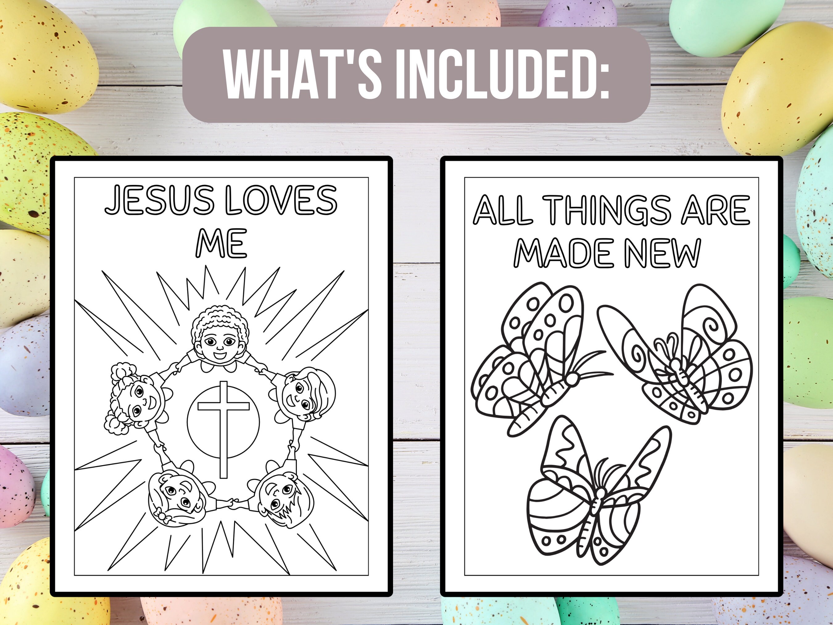 Easter Sunday School Coloring Pages, Religious Preschool Worksheet ...