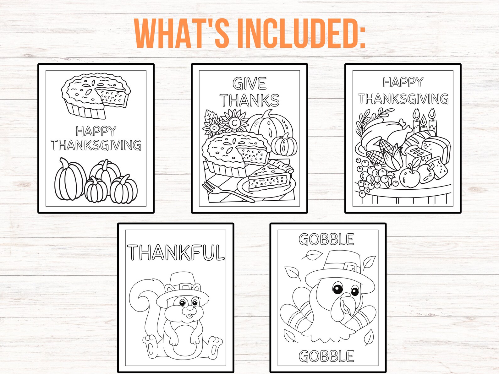 Thanksgiving Coloring Pages, Fall Coloring Sheets, Printable Kids ...