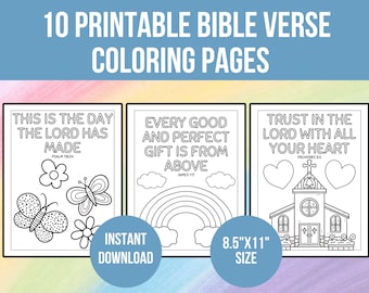 38 Bible Verse Coloring Pages Scripture Verse Coloring Sunday School ...