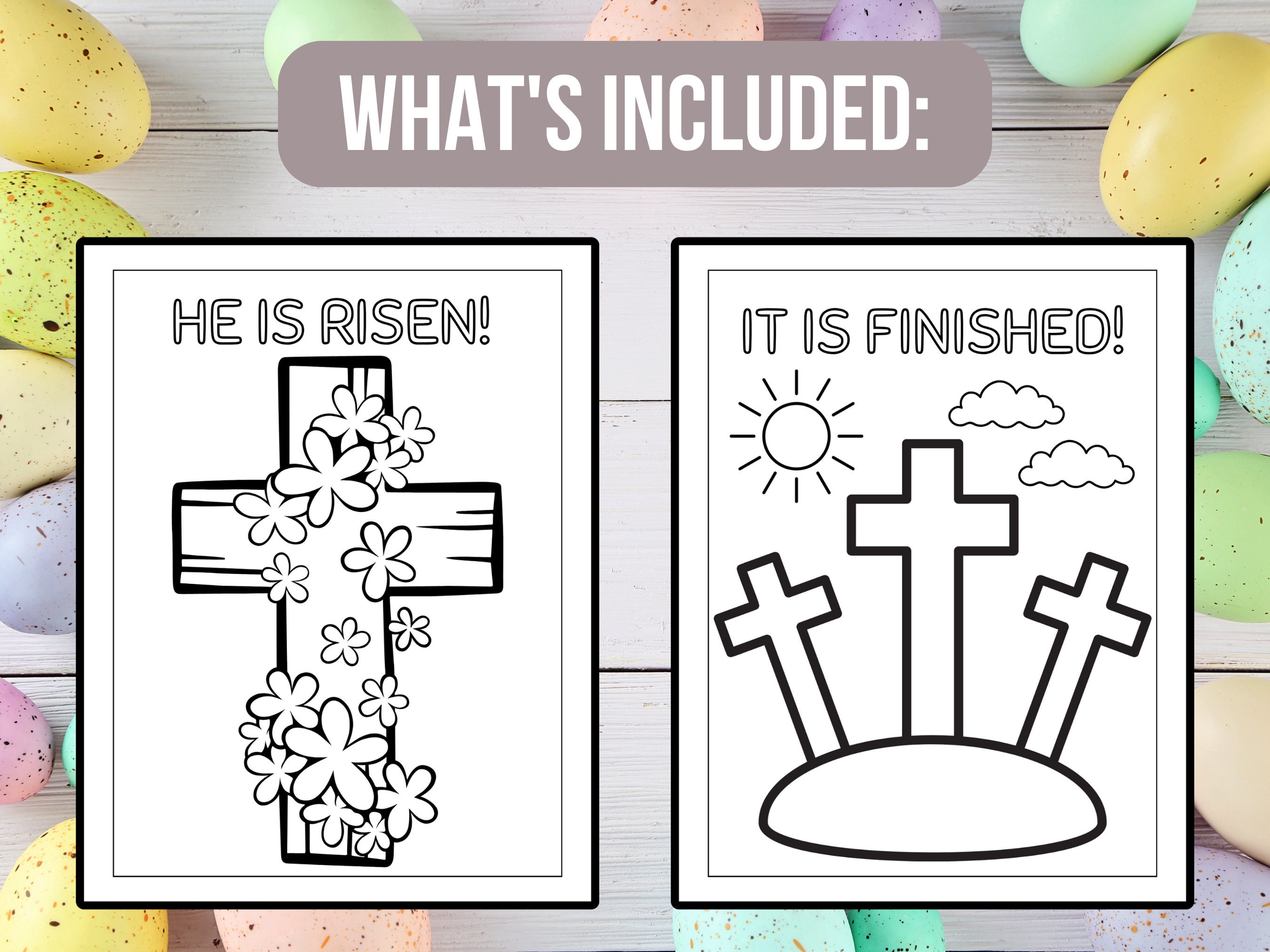 Easter Sunday School Coloring Pages, Religious Preschool Worksheet ...