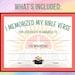 PRINTABLE Bible Verse Memorization Certificate, Sunday School Award ...