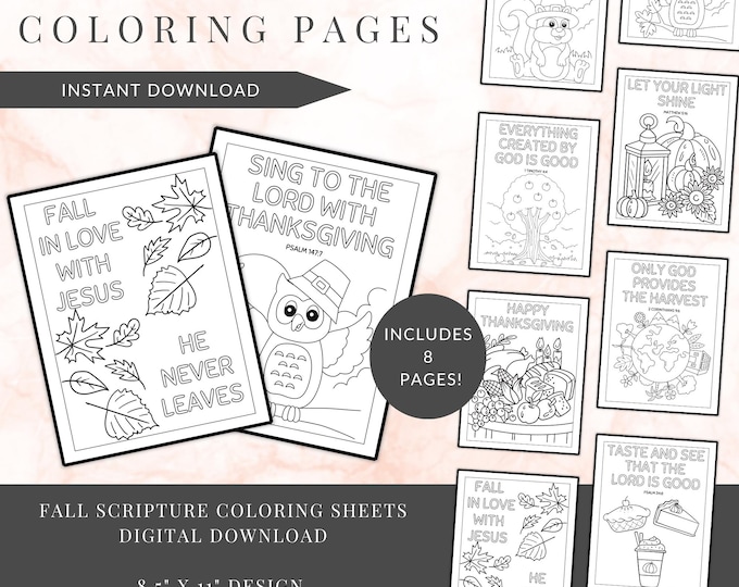 Thanksgiving Bible Verse Coloring Pages | Gratitude Bible Verses ...
