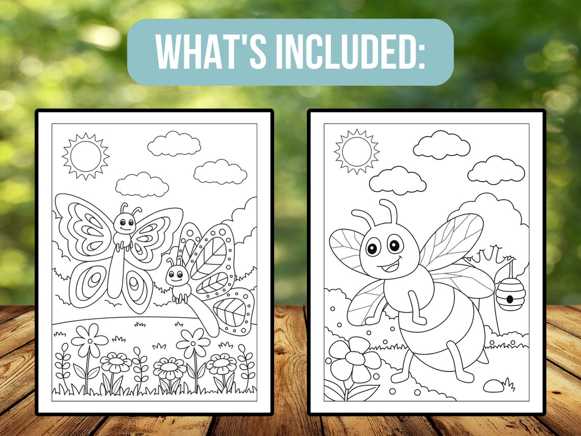 Printable Spring Coloring Pages, Preschool Worksheet, Springtime ...