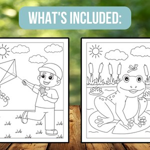 Printable Spring Coloring Pages, Preschool Worksheet, Springtime ...