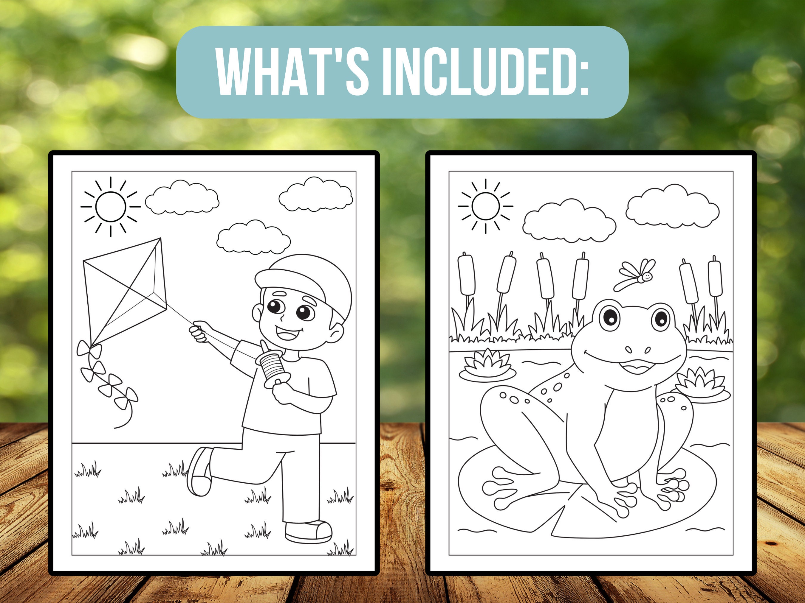 Printable Spring Coloring Pages, Preschool Worksheet, Springtime ...