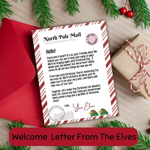 Editable Elf Arrival Letter Bundle, Friendly Elf Welcome Note, Elf ...
